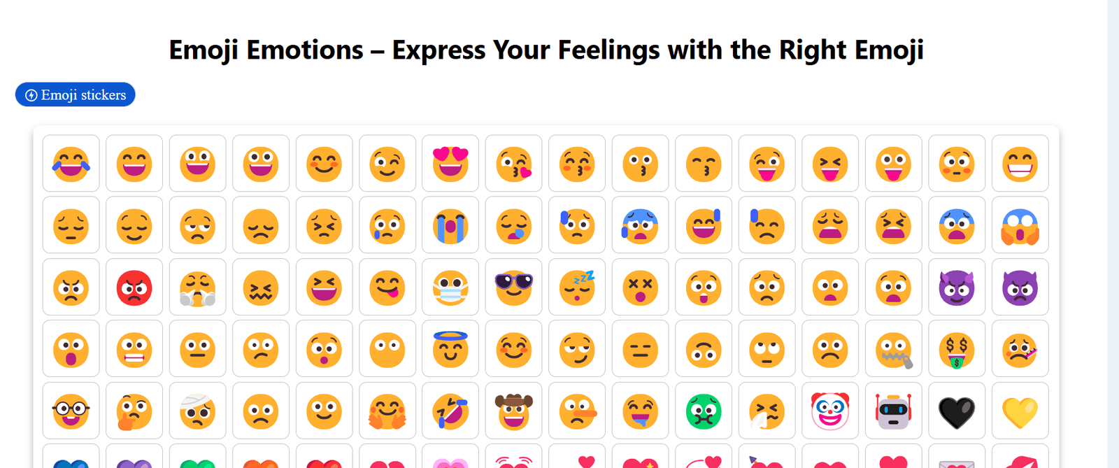 Emoji Emotions Copy Emotional Emojis With Meaning😍😭😡